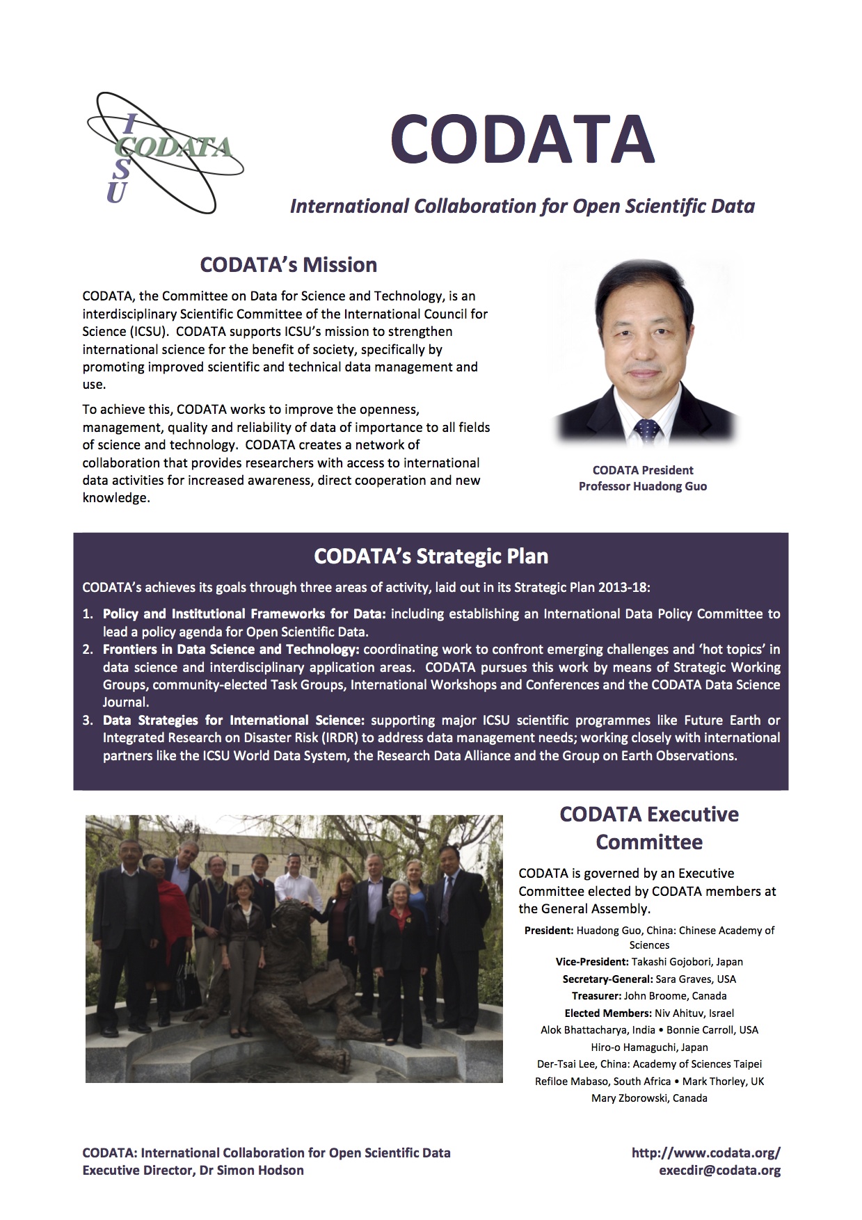 'CODATA: International Collaboration for Open Scientific Data': an ...